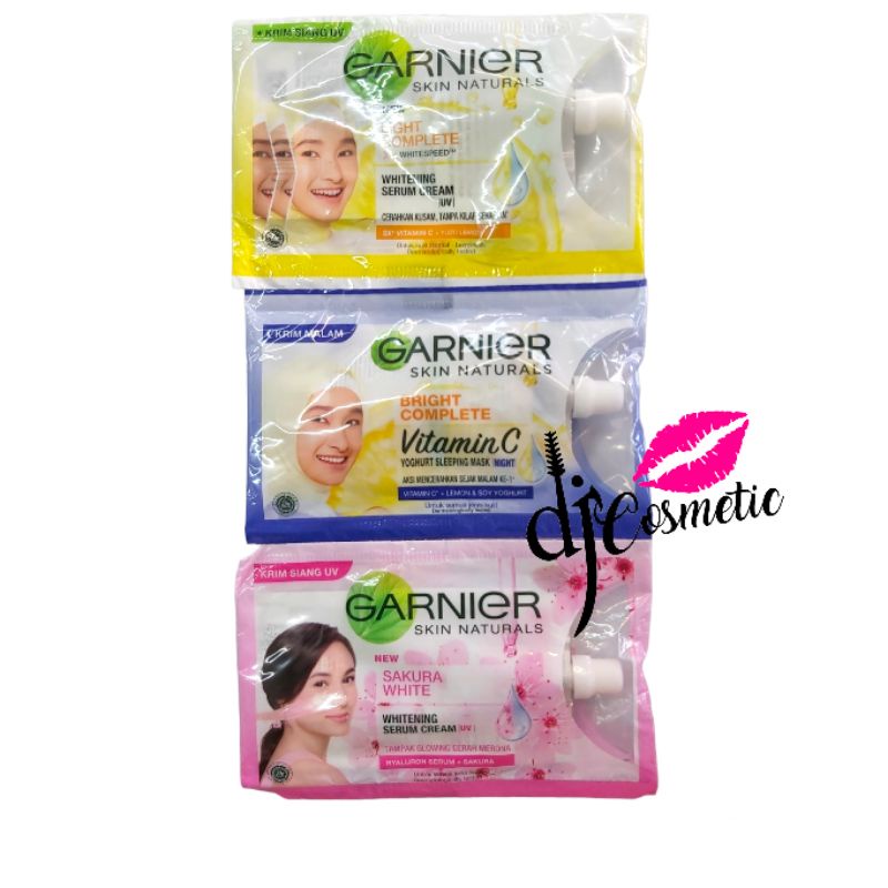 Jual [Saset 7ml] Garnier Cream Sachet | Day Cream | Light Complete ...