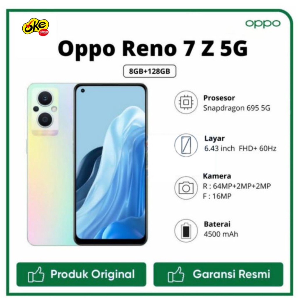 Jual Oppo Reno 7 Z 5G Smartphone (8GB / 128GB) | Shopee Indonesia