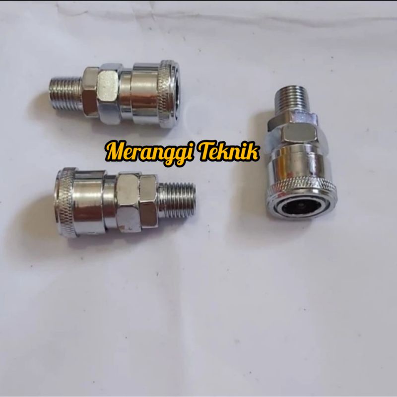 Jual id3207 Coupler SM20 1/4" 1/4 inchi sambungan kompresor | Shopee ...