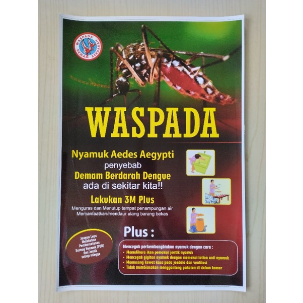 Jual Poster Waspada Demam Berdarah Kode 06 | Shopee Indonesia