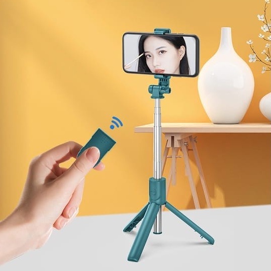 Jual Tongsis R1 3in1 Remote Selfie Stick Tripod 360° Tongsis Bluetooth