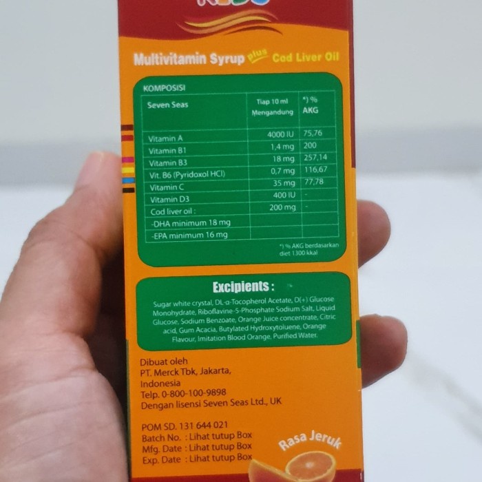 Jual SEVENSEAS KIDS 100ML /MULTIVITAMIN SYRUP PLUS COD LIVER OIL | Shopee Indonesia