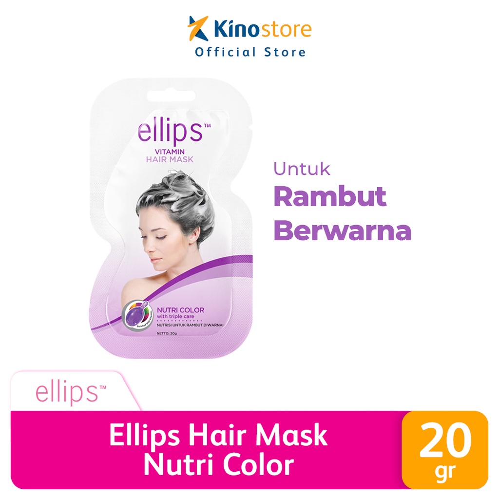 Jual Ellips Hair Mask Nutri Color Sachet 20gr | Shopee Indonesia