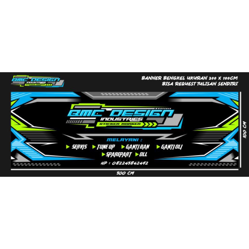 Jual [terbaru] BANNER SPANDUK BENGKEL UKURAN 300X100CM | Shopee Indonesia