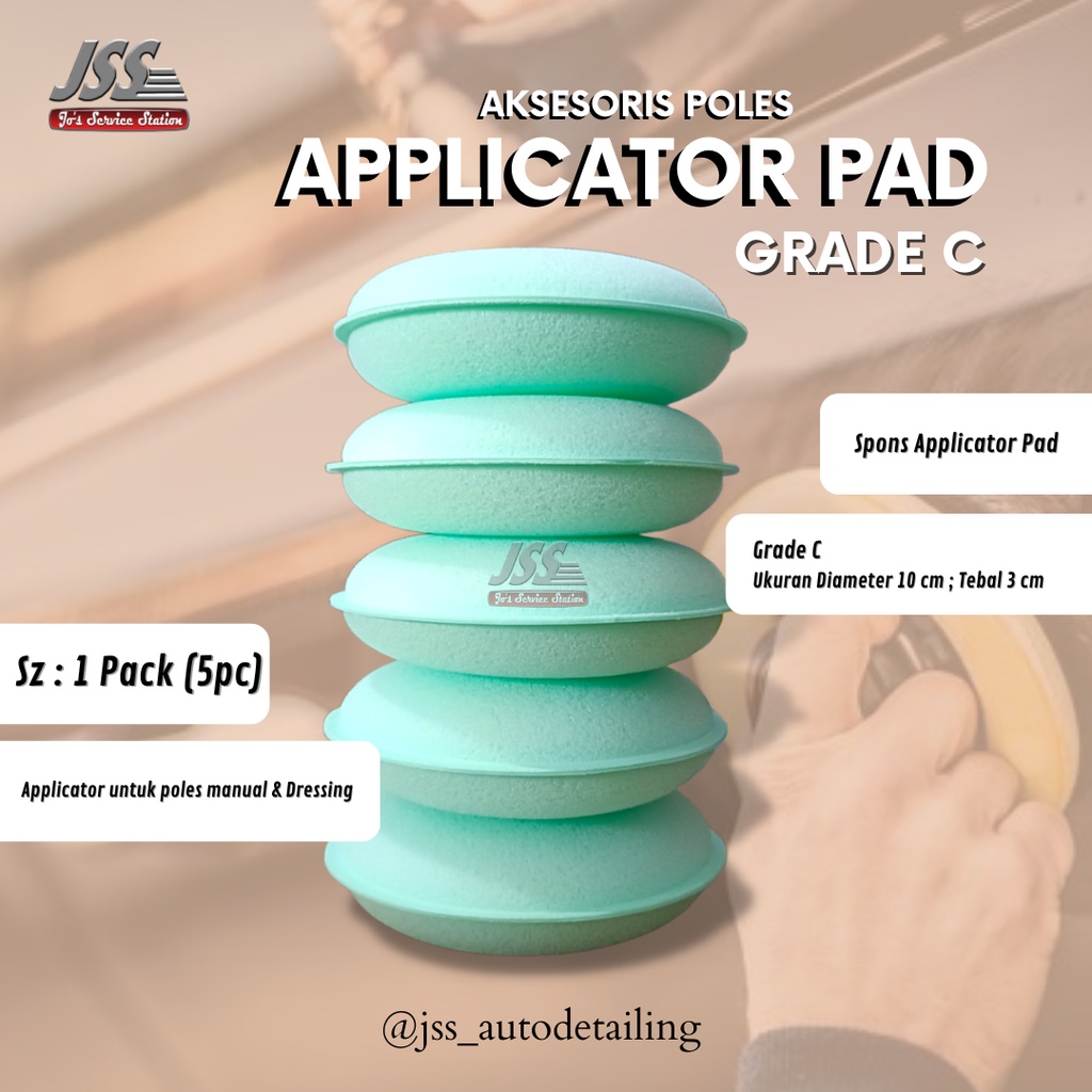 Jual Spons Applicator Pad GRADE C Tebal 3 Cm - 1 Pack isi 5 pcs Busa ...