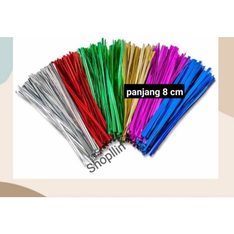 Jual ( 50pcs ) Pita Kawat Souvenir / Tali Kawat Pengikat 8cm / Twist ...