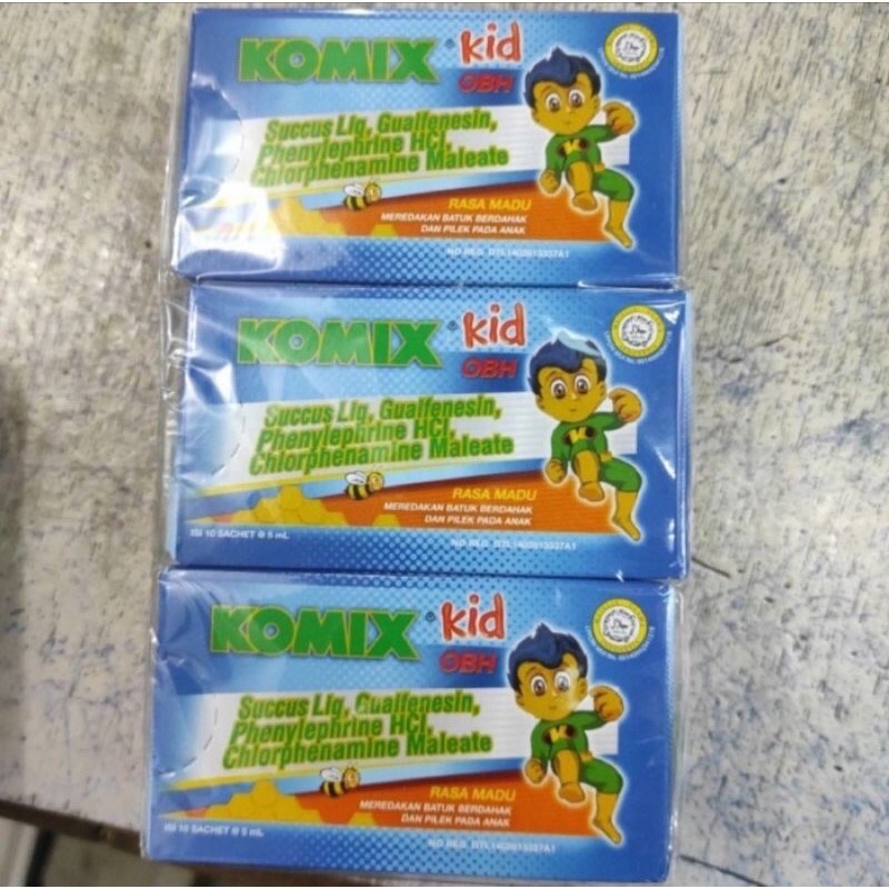 Jual KOMIX KID OBH 1 SACHET Murah/ KOMIK - untuk meredakan batuk pilek ...