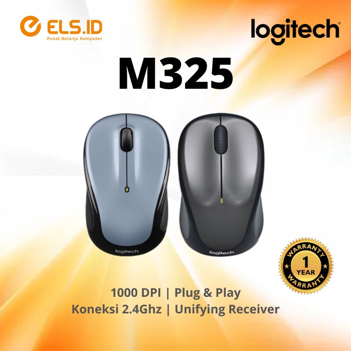 Jual Logitech M325 Mouse Wireless (Web Scrolling) | Shopee Indonesia