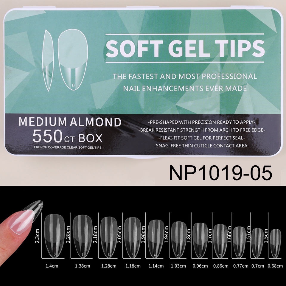 Jual 550pcs PREMIUM Soft Gel Tips Kuku Palsu Fleksibel | Shopee Indonesia