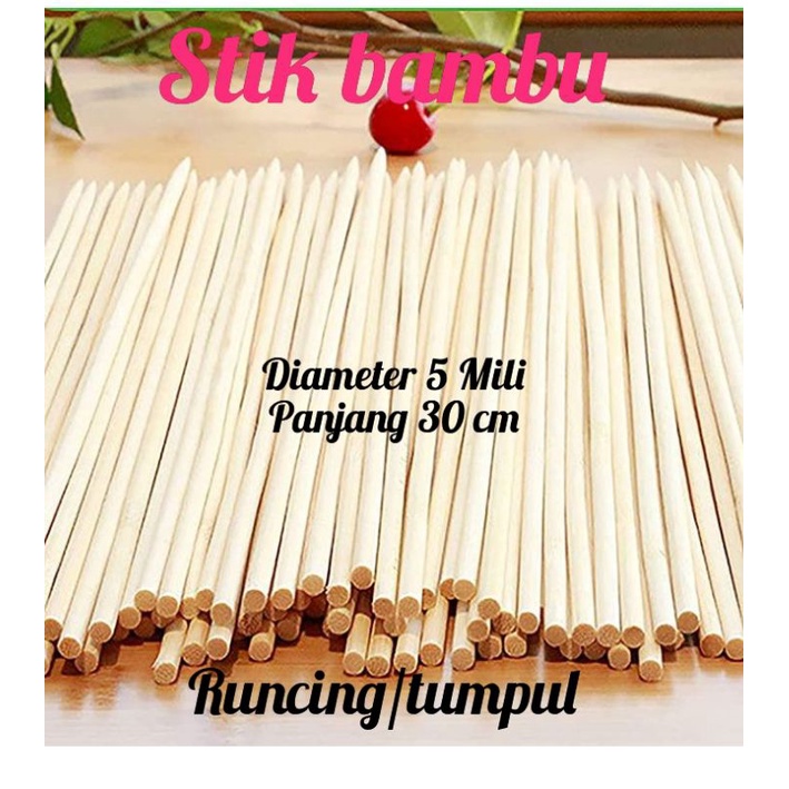 Jual stick Bambu/ tusuk lidi bambu/penyangga buket/ turus tanaman ...