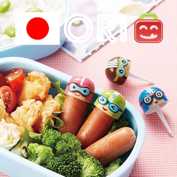 Jual Cute Bento Food Pick Torune Helmet Brothers Set ORI Japan Picks ...