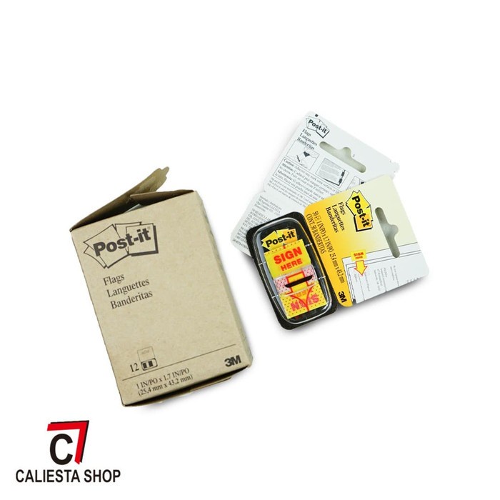 Jual Sign Here Post it Memo Flag Arrow 3M -1 Pad | Shopee Indonesia