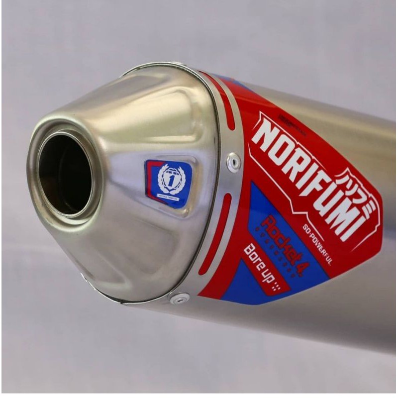 Jual Knalpot Racing Norifumi Rocket 4 Bore Up Fullset Stainless PNP CRF ...