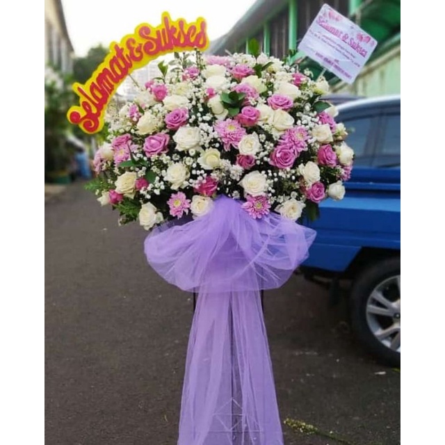 Jual Karangan Bunga Standing Flower Grand Opening | Dukacita | Wedding | | Shopee Indonesia