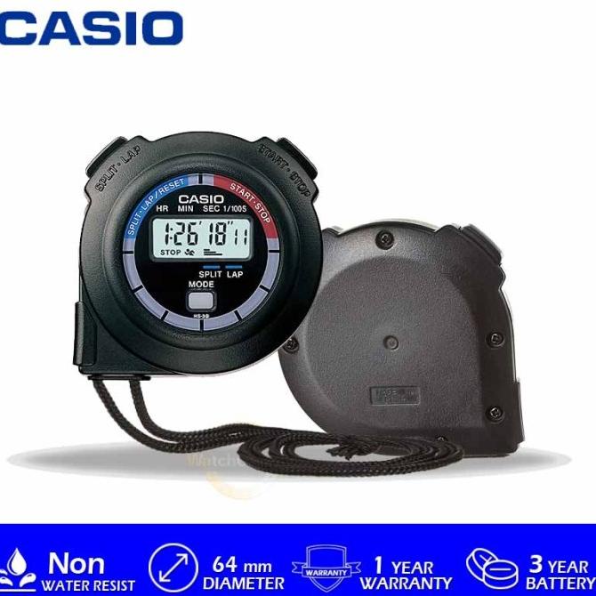 Jual Casio General Timer Stopwatch HS3V-1BDRT Original Murah | Shopee ...