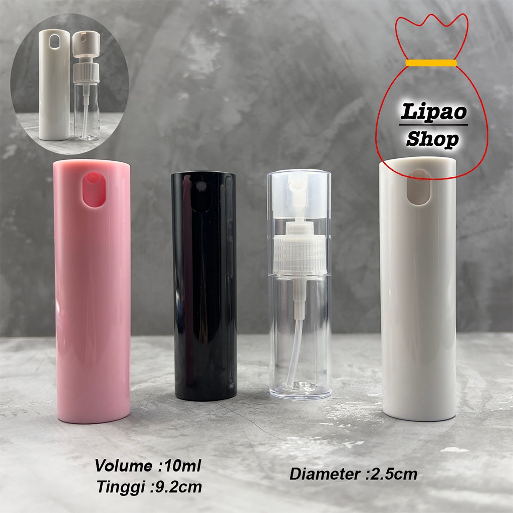 Jual Botol Parfum Plastik 10ml Casing Plastik BULAT Untuk Decant / Hand ...