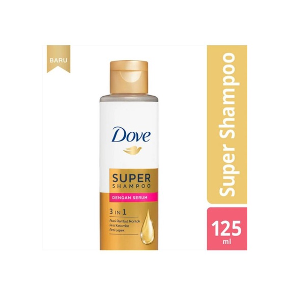 Jual DOVE 3 In 1 Super Shampoo 125ml | Shopee Indonesia