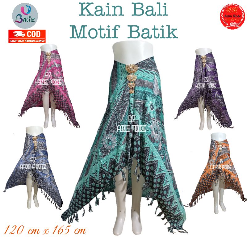 Jual Kain Bali Pantai - Kain Bali Motif Batik Rumbai Standar - Sarung ...