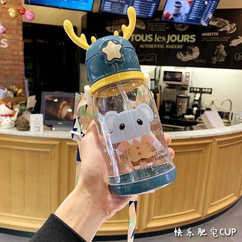 Jual Botol Minum Anak 600ml Tanduk Rusa BPA Free Food Grade Botol Minum Anak TK SD | Shopee ...