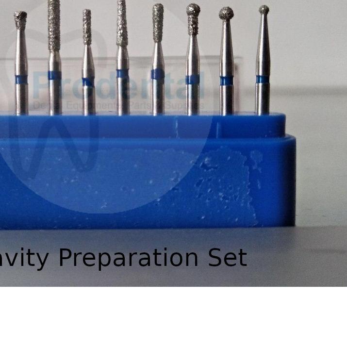 Jual Dental diamond bur gigi set bur gigi pita biru kuning merah preparation preparasi crown ...