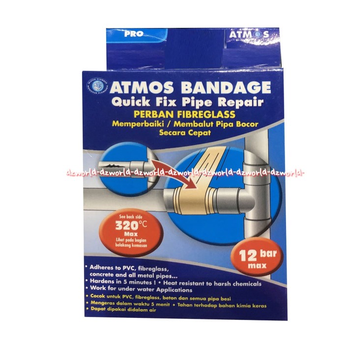 Jual Lem Talang Atmos Bandage Quick Fix Pipe Repair Perban Fibreglass Untuk Pipa Bocor | Shopee ...