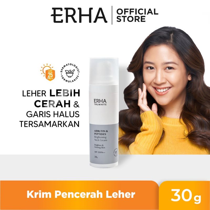 Jual ERHA Truwhite neck cream 30g/cream pencerah | Shopee Indonesia