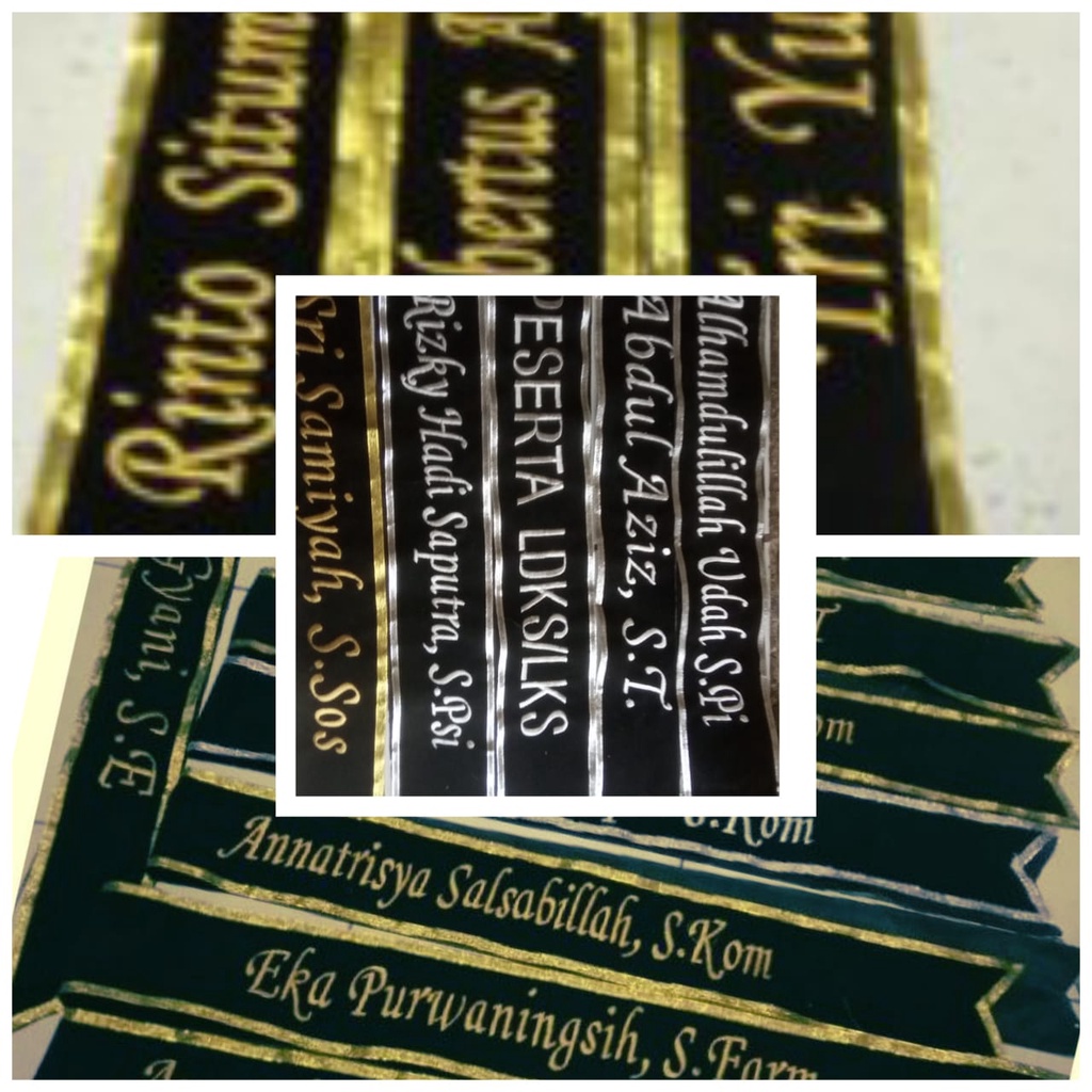 Jual (1HARI JADI)Selempang wisuda bludru selendang wisuda sash wisuda ...