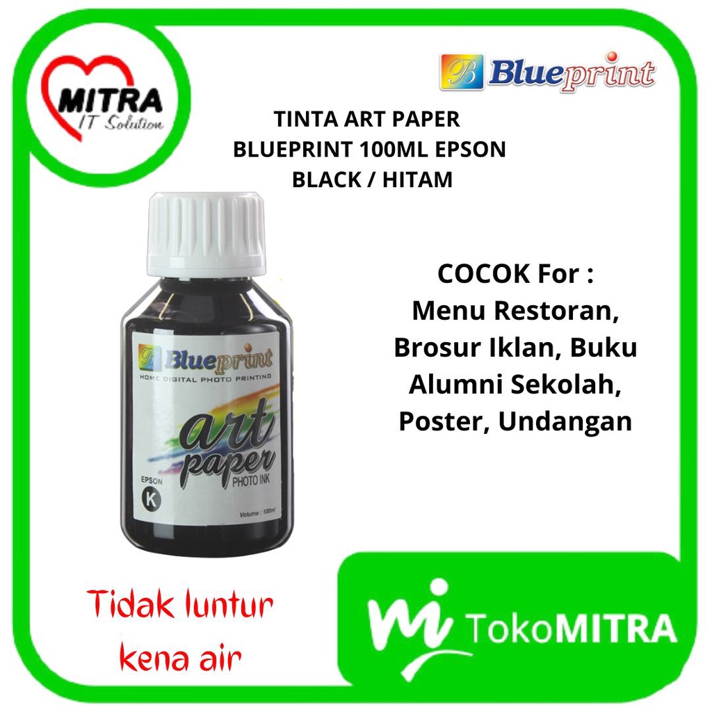 Jual TINTA ART PAPER BLUEPRINT REFILL FOR PRINTER EPSON 100ml Light ...
