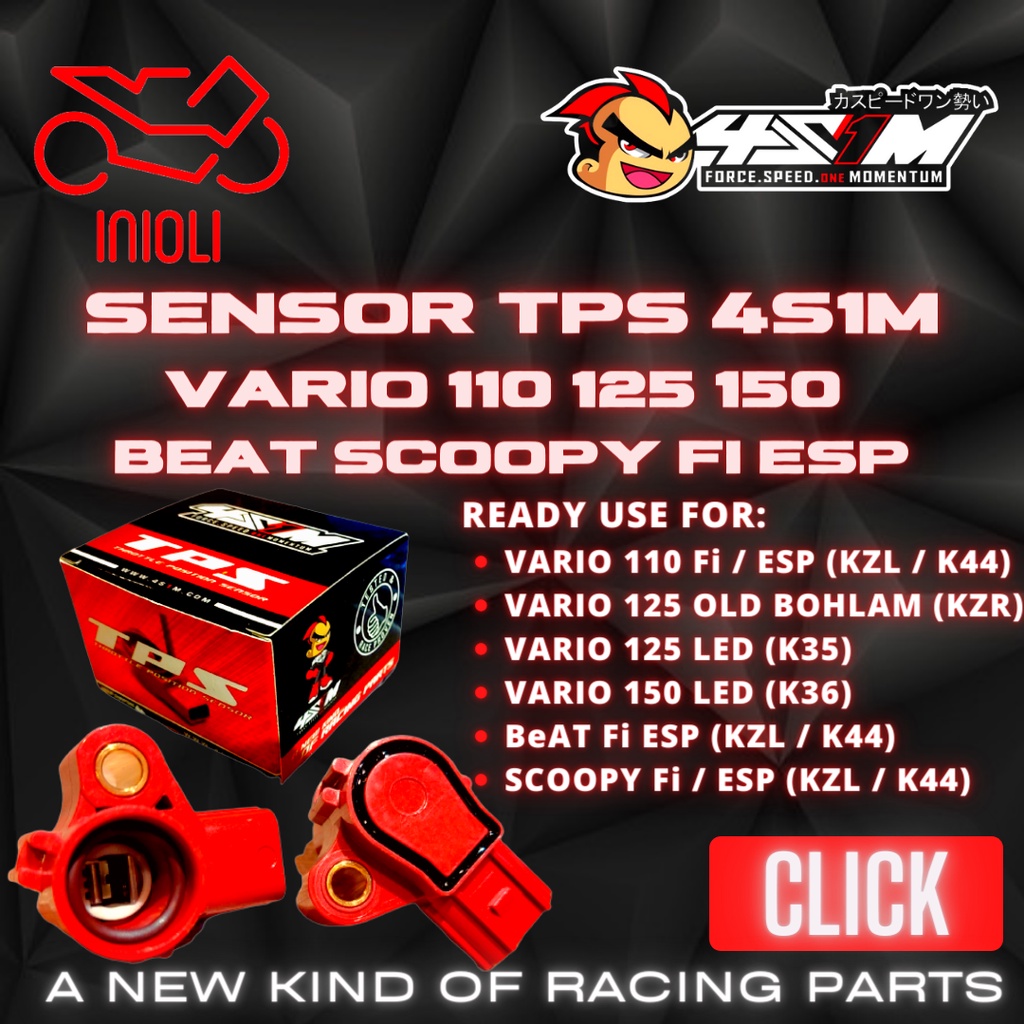 Jual TPS SENSOR 4S1M VARIO BEAT SCOOPY 110 FI ESP 125 BOHLAM 125 150 LED K44 KZL KZR K35 K36 K59 ...