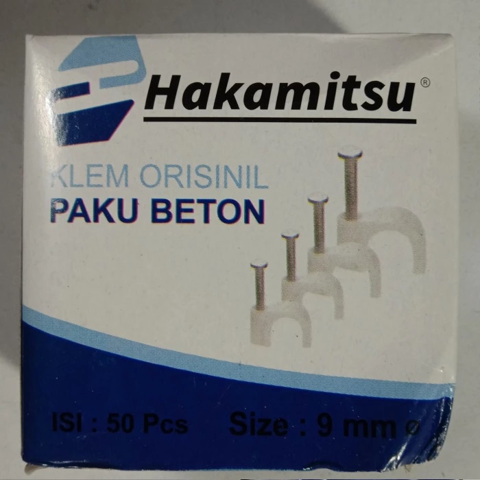 Jual Klem Paku Beton 9mm (isi 50 pcs) Klem ORISINIL PAKU BETON | Shopee ...