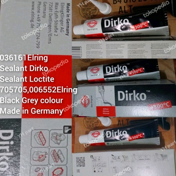 Jual 036161Elring Sealant Dirko/Loctite Engine Lem packing/seal Black ...