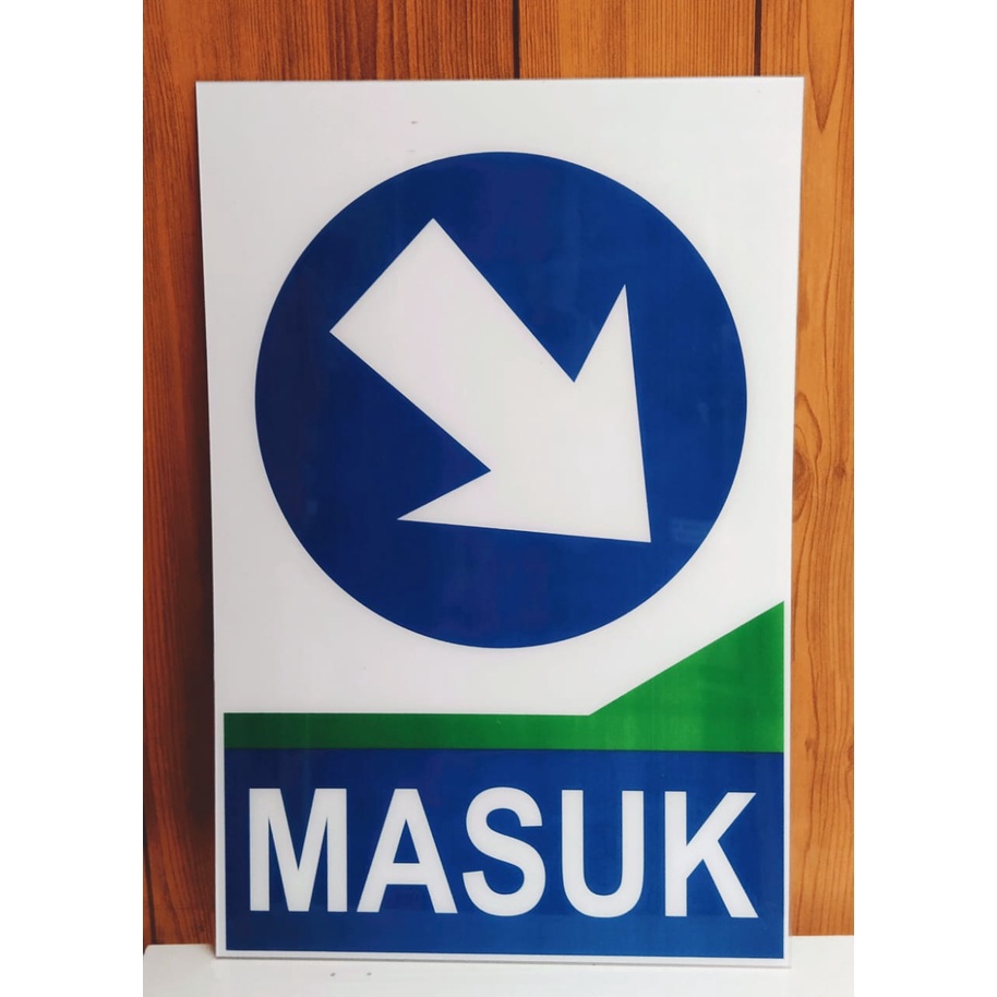 Jual Custom. Rambu Lalu Lintas Masuk (In) dan Keluar (Out) | Shopee ...