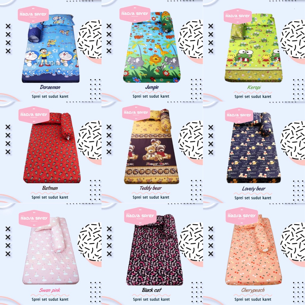 Jual Sprei Ukuran 120x200 No 3 Sprei Set Aesthetic 120x200 Single Bed ...