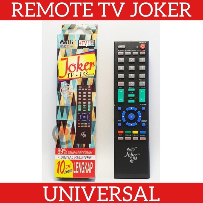 Jual JOKER TV-133 Remote TV Universal Bisa Untuk TV LCD TABUNG LED ...
