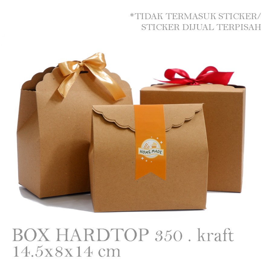 Jual 10 pcs Box Packaging Toples Hardtop 350 gram Kardus Kemasan ...