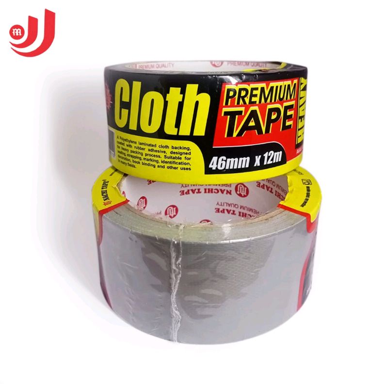 Jual NACHI TAPE Cloth Premium Tape 46 mm x 12m Grey (Lakban Abu-abu ...