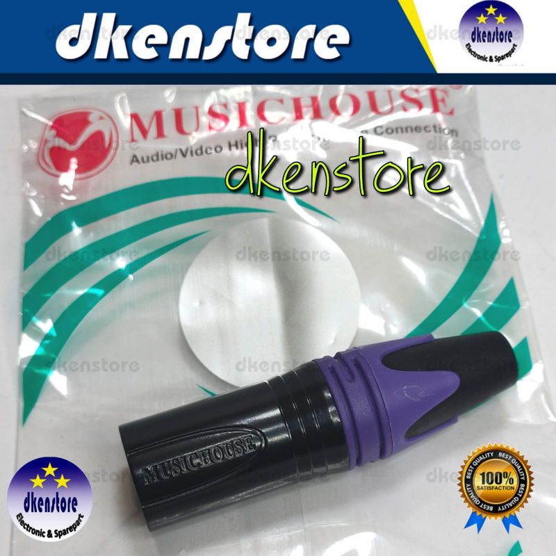 Jual Jek Canon XLR Musichouse Male Female Cowok Cewek hitam Music House | Shopee Indonesia