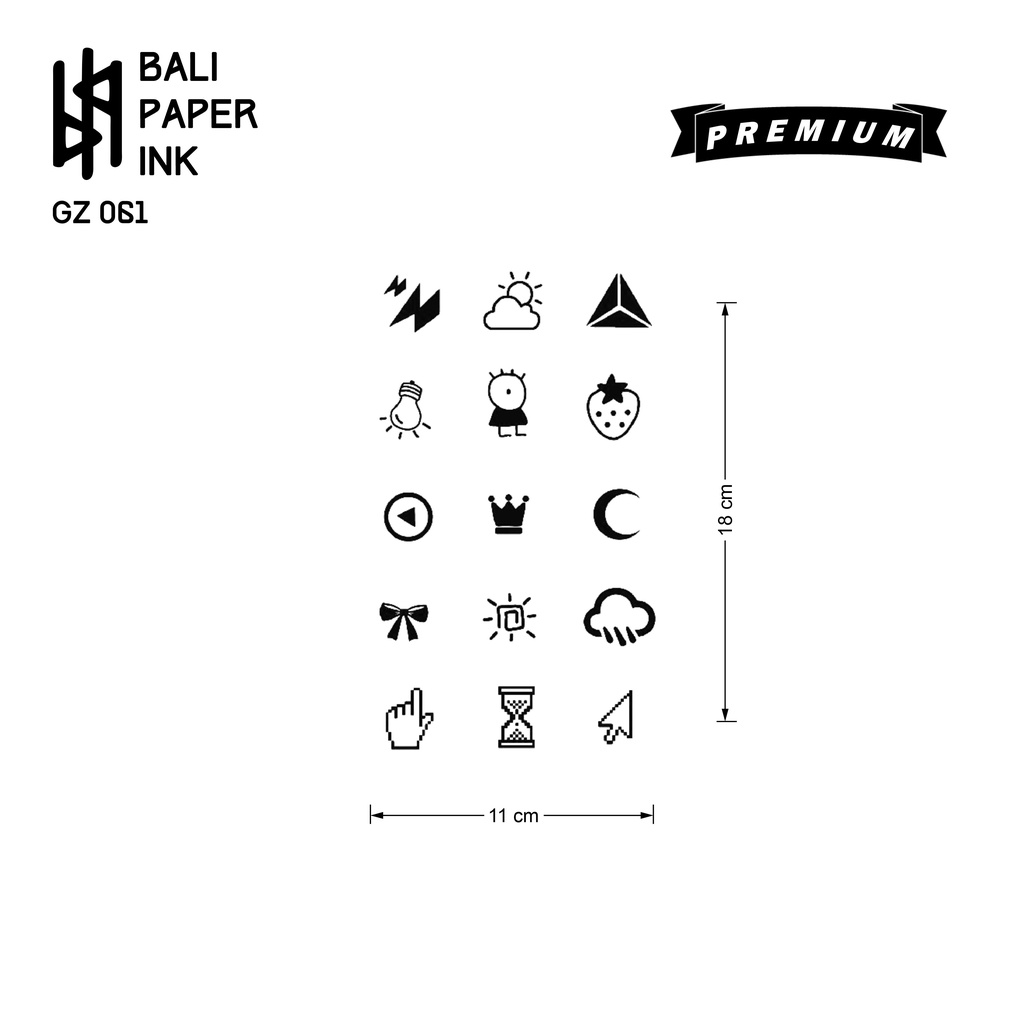 Jual Bali Paper Ink Premium Halfarm Temporary Tattoo - Tato MEDIUM ...