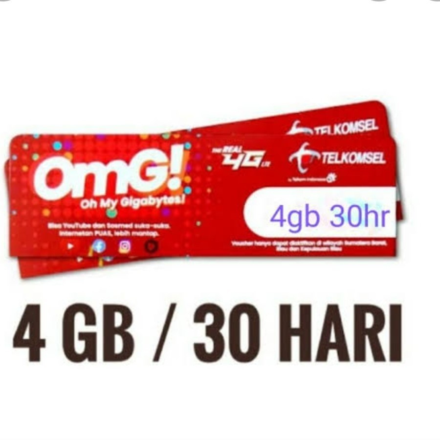 Jual Voucher Telkomsel 4GB 30HARI | Shopee Indonesia