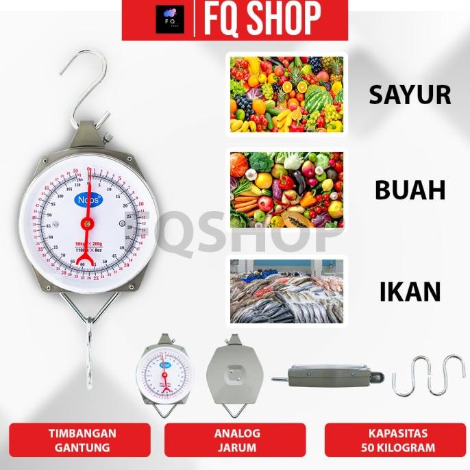Jual Timbangan Gantung Besi Jarum 50kg -100kg - 150kg - 200kg Hanging ...