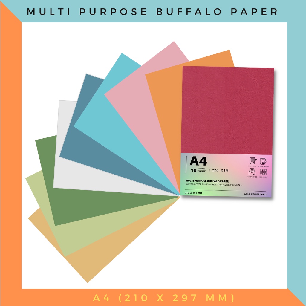 Jual Kertas Karton Cover Buffalo A4 / F4 220 gsm N1102 | Shopee Indonesia