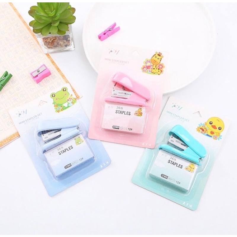 Jual STAPLES MINI AESTHETIC LUCU - STAPLER KECIL | Shopee Indonesia