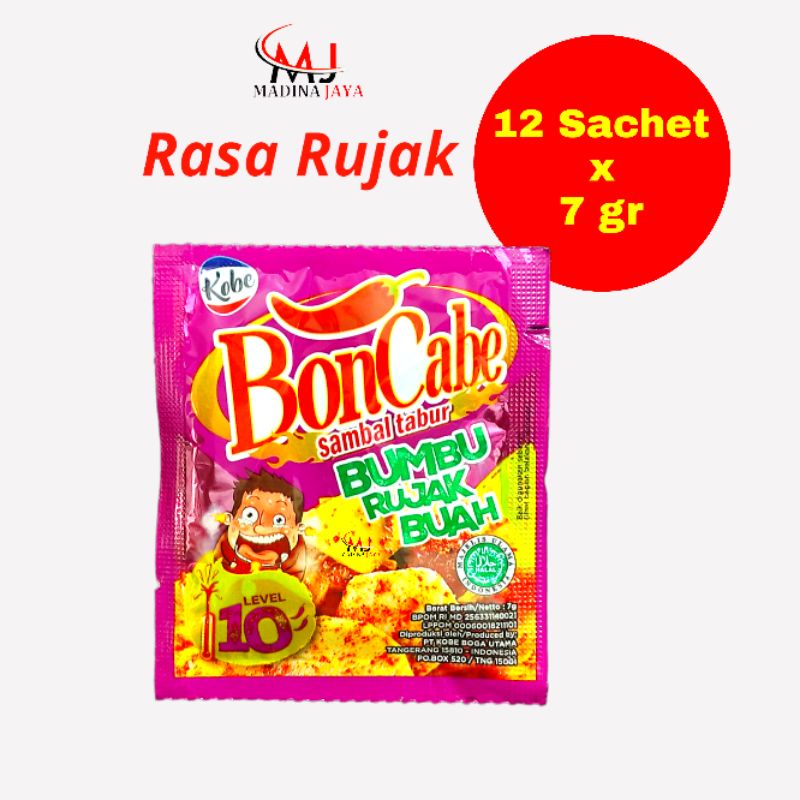 Jual Boncabe sachet /Bon cabe Renceng level 50 level 15 lv 30 | Shopee ...