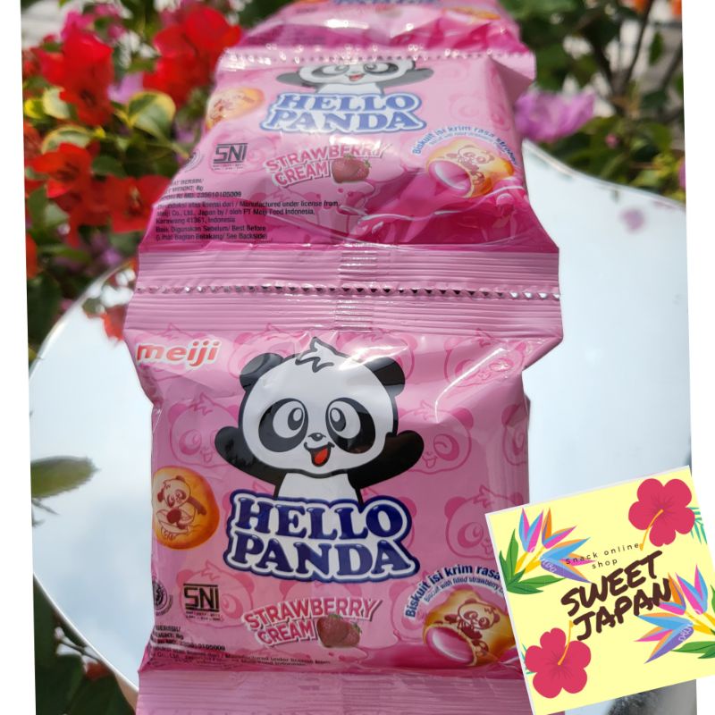 Jual MURAH !!!!HELLO PANDA 1 RENCENG ISI 10 BUNGKUS...biskuit melted ...