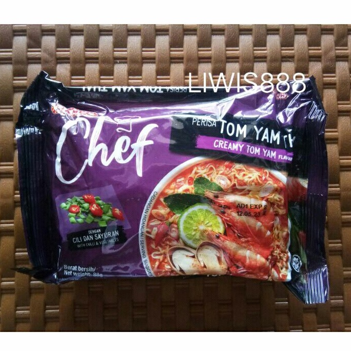 Jual Mie Tarik Mamee Chef Rasa Tom Yam Thai Eceran 1 Bungkus Kecil ...