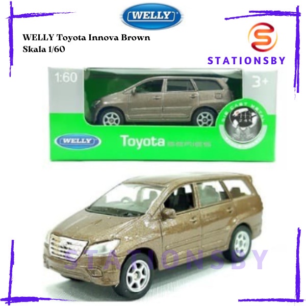 Jual WELLY Toyota Innova Brown Skala 1/60 Diecast | Shopee Indonesia