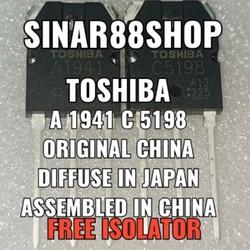 Jual HRG 1 SET TR SA1941 SC5198 A1941 C5198 2SA1941 2SC5198 1941 5198 ORIGINAL CHINA FINAL ...