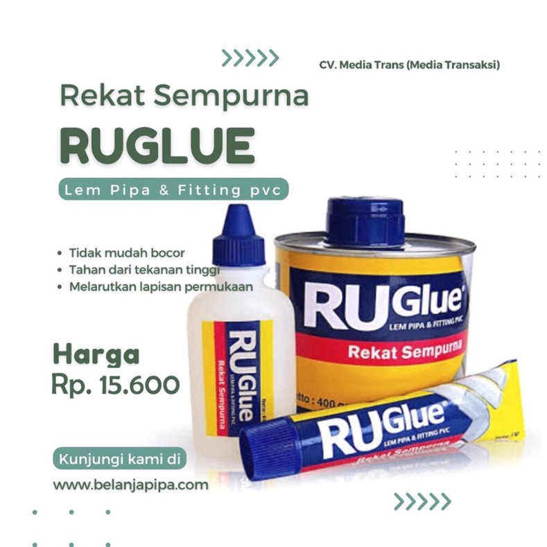 Jual Lem Ruglue Rucika 60gram Lem pipa | Shopee Indonesia
