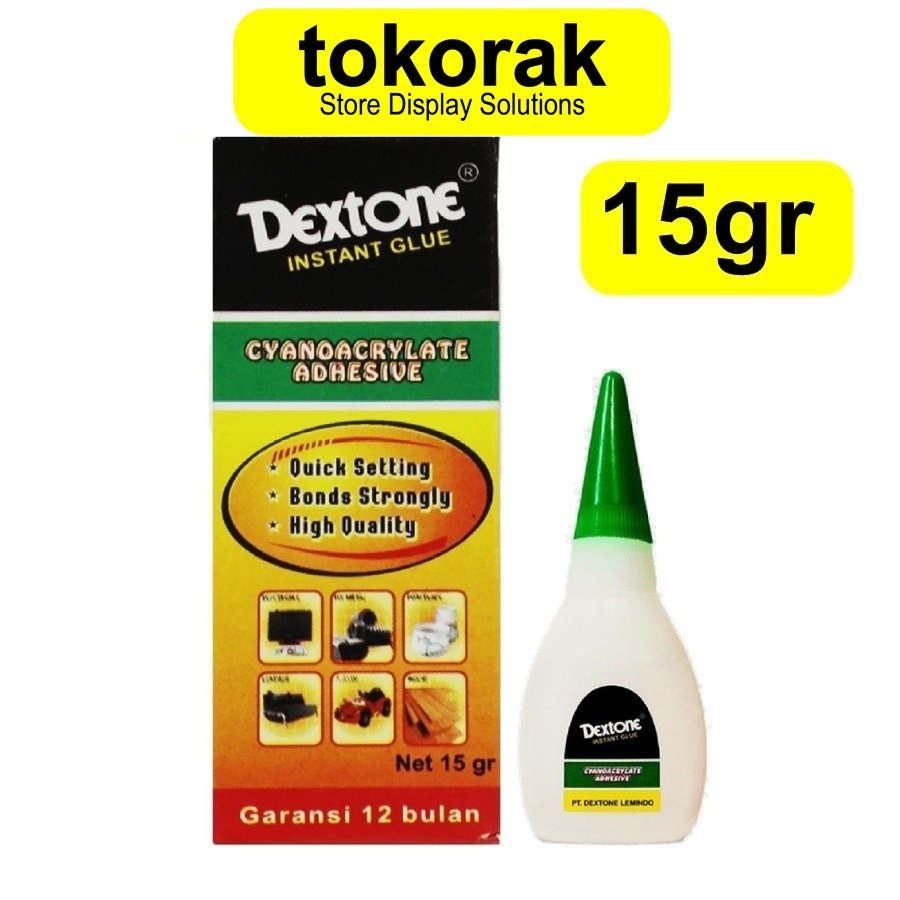 Jual LEM DEXTONE - INSTANT GLUE 15 GR - LEM KOREA - LEM TETES INSTANT ...