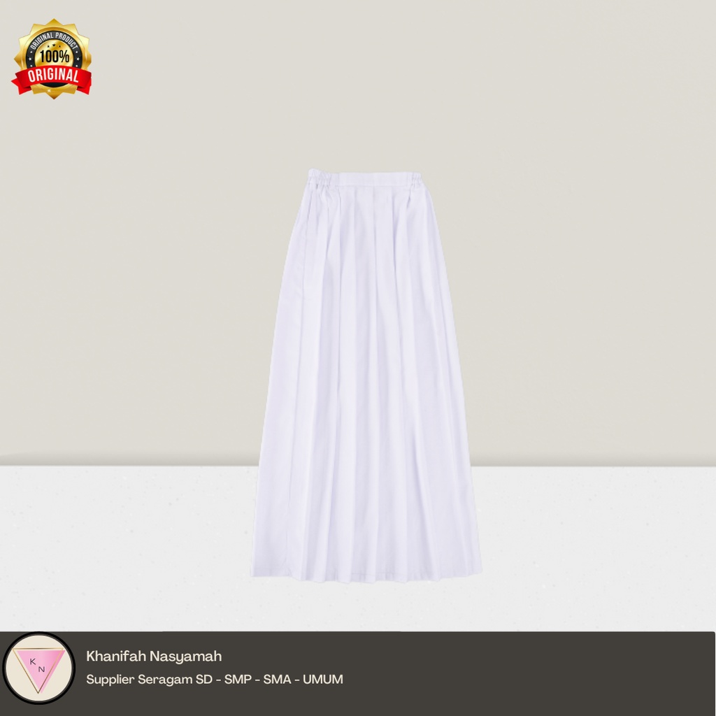 Jual Rok Rempel Putih Panjang SD-SMP-SMA | Seragam Sekolah SD-SMP-SMA | Putih Panjang Rempel Ban ...